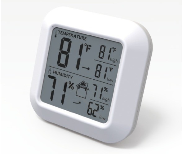 Digital Thermo Hygro Station Hygro Thermometer 80 X 80 X 25mm